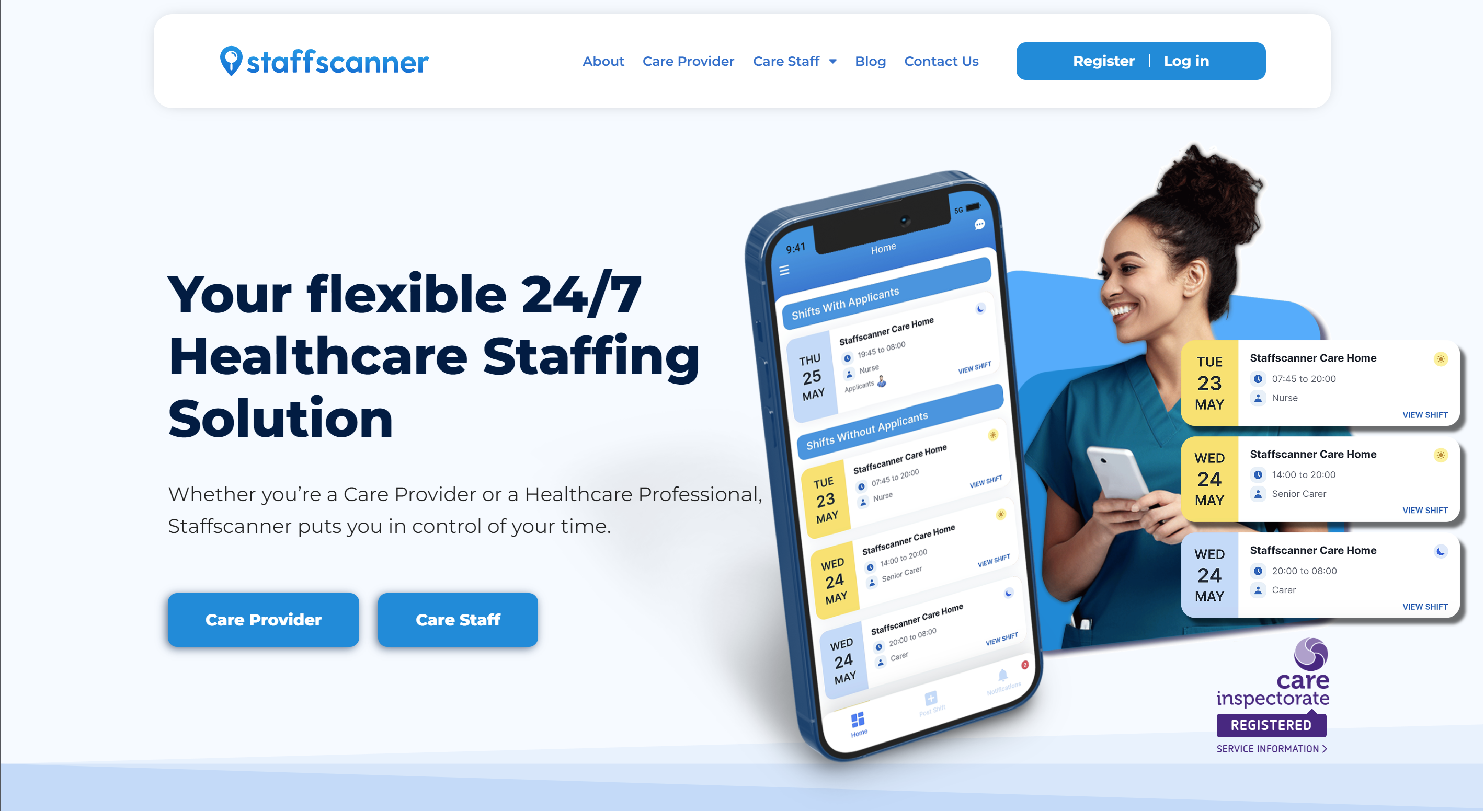 Staffscanner - Your flexible 24/7 Healthcare Staffing Solution